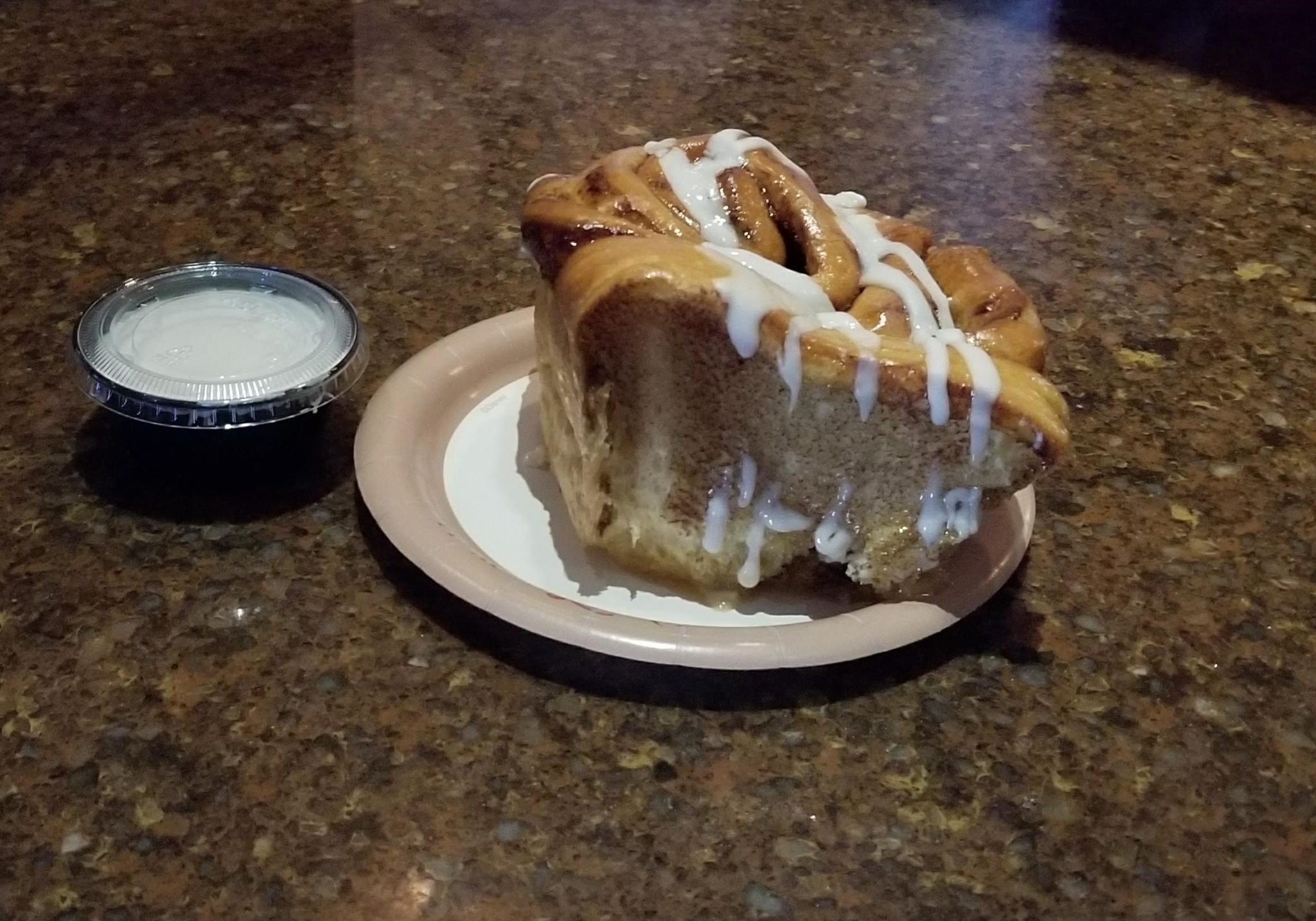 Extra Icing Cup Served With Cinnamon Rolls At Gaston's Tavern In The ...